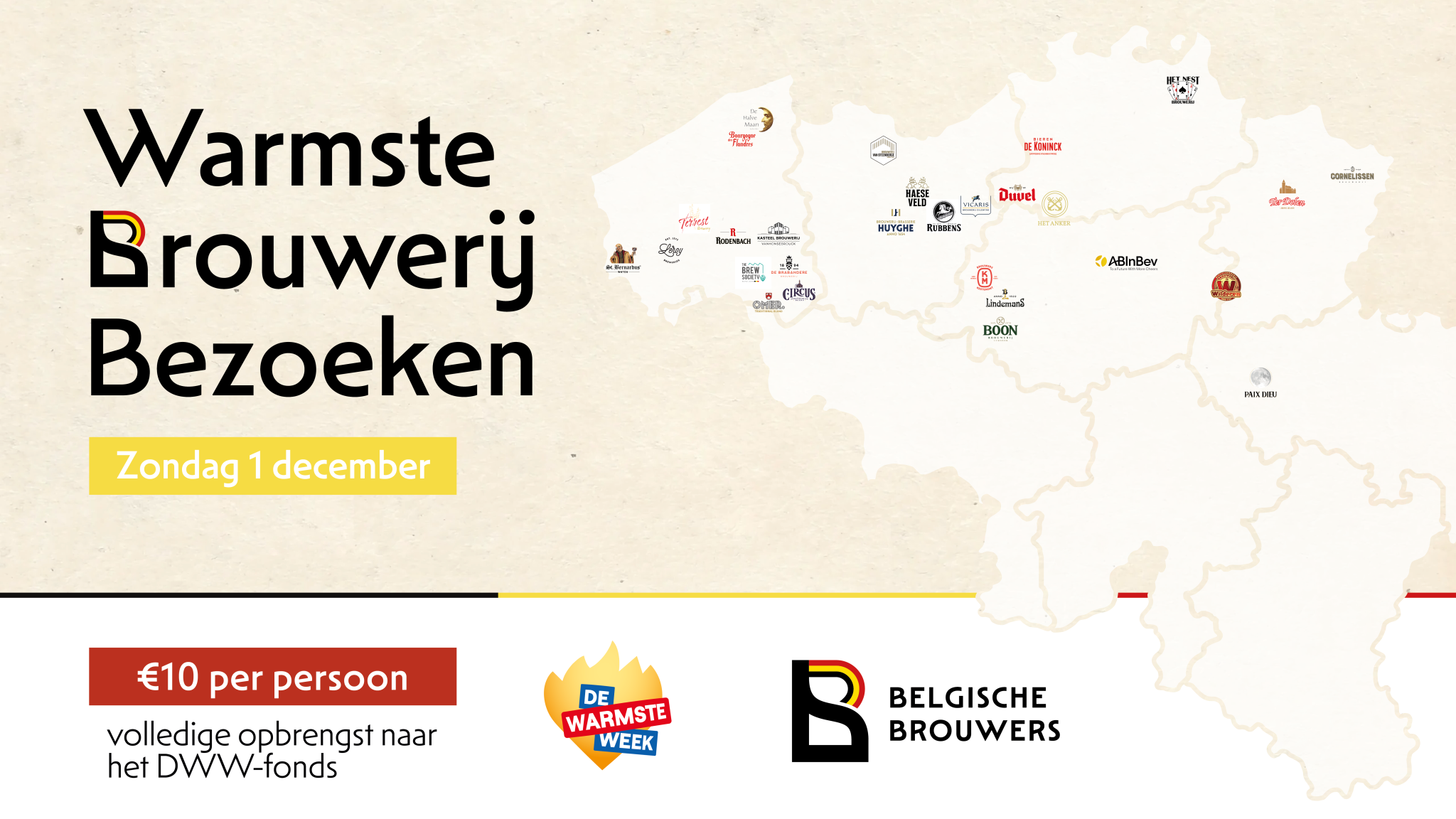 De Warmste Brouwerijbezoeken - Belgian Brewers